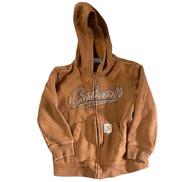 Carhartt | Jackets & Coats | Toddler Carhartt Brown Zip Up Jacket ...
